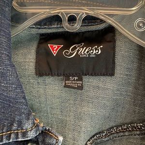 Guess | Jackets & Coats | Vintage Guess Jean Jacket Dark Denim Wash ...